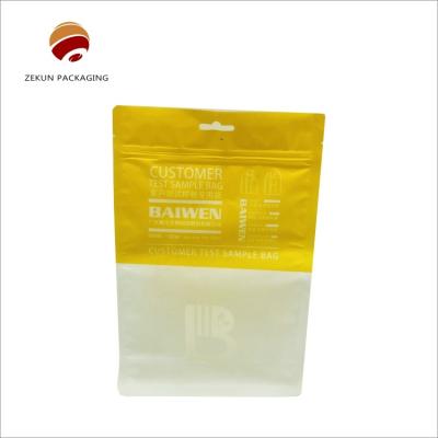 China Customizable Moisture Proof Flat Bottom Bag Gravure Printing Up To 10 Colors for sale