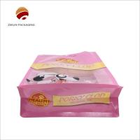 China Stand Up Pouch Flat Bottom Bag with Clear or Customized Colors and Sample for sale