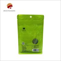China Custom Foil Laminated Side Gusset Tea Packaging Bag with Zipper Top 30g to 5kg for sale