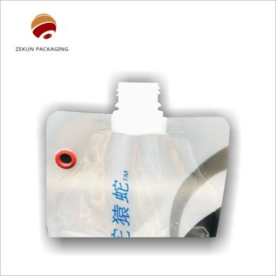 China Customized Multi Color Vertical Laminated Pouch Spout With Stand Up Zip Lock for sale