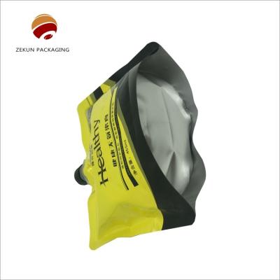 China Custom Printed Food Grade Doypack with Spout for Juice Liquid Packaging 100ml for sale