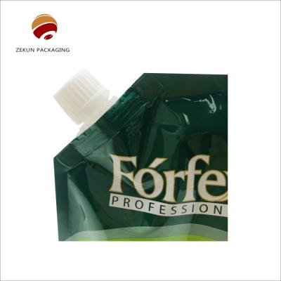 China Custom Logo Liquid Spout Pouch Bag Up to 10 Color Printing PET/OPP/PVC/AL for sale