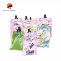 China Round Bottom Support Spout Pouch for Customized Gravure Printing and Self Standing Up Packaging for sale