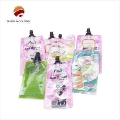 China Round Bottom Support Spout Pouch for Customized Gravure Printing and Self Standing Up Packaging for sale