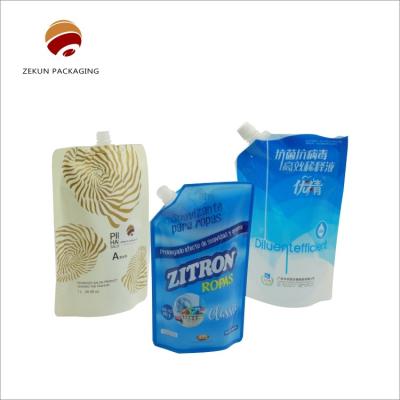China Customizable Capacity Juice Doypack with Gravure Printing Surface Handling for sale
