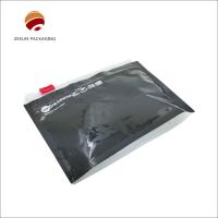 China Quad Seal Flat Bottom Food Grade Packaging Bag With Side Gusset for sale