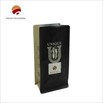 China 500g Capacity Industrial Aluminum Foil Laminated Coffee Bag With Moisture Proof Function for sale
