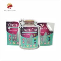 China Custom Moisture Proof Pet Food Stand Up Pouch with Zipper Top Gravure Printing 10 Colors for sale