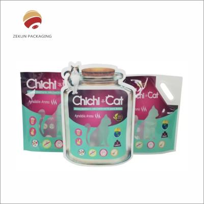 China Custom Moisture Proof Pet Food Stand Up Pouch with Zipper Top Gravure Printing 10 Colors for sale