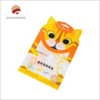 China Custom Pet Food Pouch with Zipper Top CMYK Printing PET/AL/PE 30k Pcs MOQ for sale