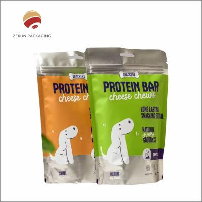 China Customizable Pet Food Pouch with Zipper Top CMYK Up to 10 Colors Gravure Printing for sale
