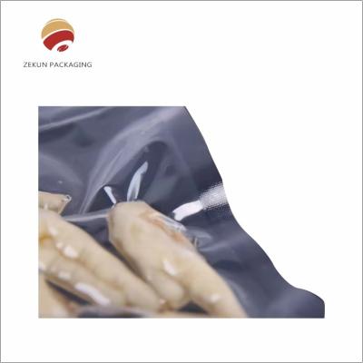 China Custom Food Vacuum Storage Bags 3 Side Clear PA/PE Heat Sealing Up to 10 Colors Gravure Printing for sale