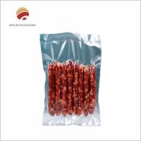 China Custom Vacuum Seal Bags 3 Side Clear Embossed PA PE Food Pouches OEM 30000pcs for sale