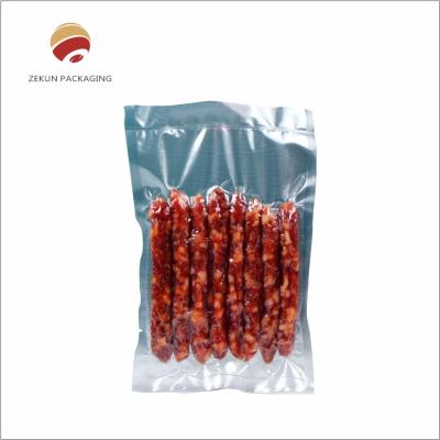 China Custom Vacuum Seal Bags 3 Side Clear Embossed PA PE Food Pouches OEM 30000pcs for sale
