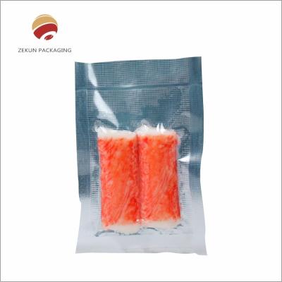 China Gravure Printed PA/PE Vacuum Seal Bags 3 Side Clear Custom Size Sustainable Folding Food Storage for sale