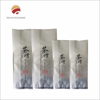 China Customizable Aluminum Foil Stand Up Pouch Tea Packaging Bag 30g to 5kg Capacity for sale