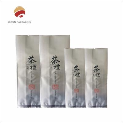 China Custom Matt Laminated Tea Pouch 30g to 5kg Moisture Proof Stand Up Zipper Bag Up to 10 Color Print for sale