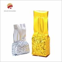 China Custom 500g Stand Up Aluminum Foil Kraft Paper Coffee Bag with Zipper Side Gusset for sale