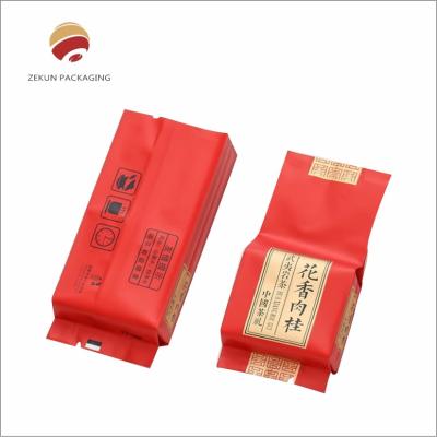 China Gravure Printing Tea Packaging Bag With Zipper Top And Customized Capacity for sale