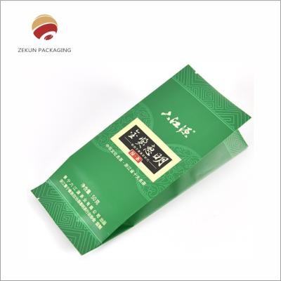 China Custom Tea Packaging Bag 30g to 5kg Moisture Proof Dustproof Oxidation Proof Stand Up Pouch for sale