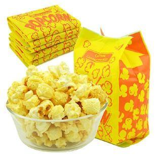 China Custom Printed Greaseproof Paper Snack Bags 100 Pack Leakproof Microwave Popcorn Bags for sale