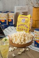 China Custom Waterproof Oil Proof Kraft Paper Popcorn Bag for Microwave 30g to 5kg for sale