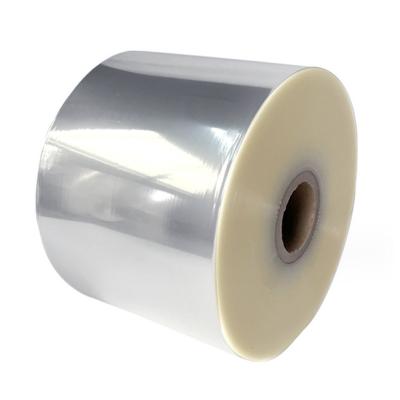 China BOPP Heat Sealable Film 12 Micron Glossy Transparent for Bottle Label Printing for sale