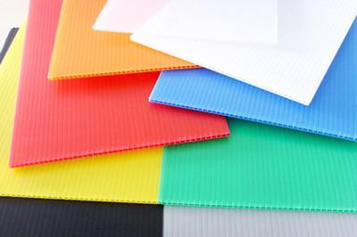 China 0.157'' Corrugated Plastic Sheet Antibacterial Leiser PP Hollow Board for sale