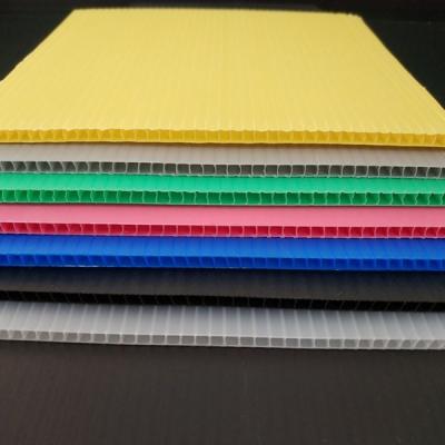 China Leiser Inorganic Plastic Composite Corrugated Hollow Sheet 4mm Eco-Friendly Degradable Board for sale