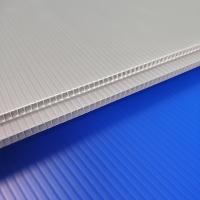 China Multi Colour Fluted PP Corrugated Plastic Sheet 0.118 Inch Thickness Leiser Board for sale