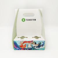 China Leiser Waterproof Corrugated Box with Handle 2-5mm Thickness Custom Take Out Packaging for sale