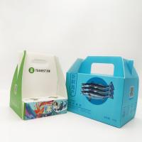 China ODM 2mm Anti Virus Take Out Food Packaging Box with Handle Custom Corrugated Carton for sale