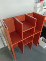 China Tea Storage Corrugated Diy Cardboard Wall Shelf Standing Waterproof for sale