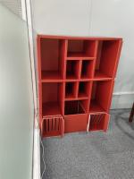 China Tea Storage Corrugated Diy Cardboard Wall Shelf Standing Waterproof for sale