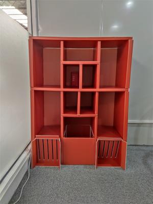 China Customizable Leiser Inorganic Powder Corrugated Plastic Display Shelf Rack Anti Bacteria 5mm for sale