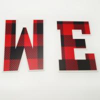 China 5mm Corrugated Plastic Christmas Decorations Alphabet Wall Decor for sale