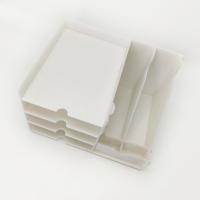 China Customized 1000g/m2 Corrugated Plastic Display Shelf 200x200mm Durable Archive Rack for sale