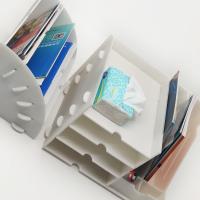 China SGS Corrugated Plastic Display Rack 1300gsm HD Cardboard Shelf for Retail for sale
