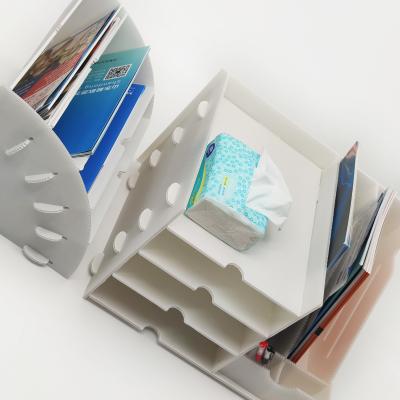 China SGS Corrugated Plastic Display Rack 1300gsm HD Cardboard Shelf for Retail for sale