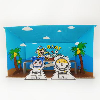China Inorganic Powder Corrugated Hollow Sheet 2-5mm Photo Booth Background Eco-Friendly Customizable for sale