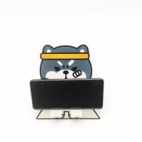 China Disposable Corrugated Display Board Cartoon Cardboard Phone Holder 15x Reusable for sale