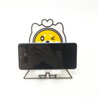 China Disposable Corrugated Display Board Cartoon Cardboard Phone Holder 15x Reusable for sale