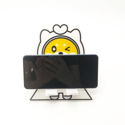 China Disposable Corrugated Display Board Cartoon Cardboard Phone Holder 15x Reusable for sale