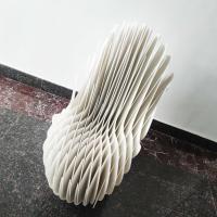 China Exhibition Corrugated Plastic Furniture Chair Anti Collision 500000pcs per Month Custom for sale