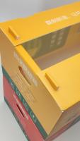 China Stackable Corrugated Carton Storage Box 40x30x25 cm for Agricultural Product Shelves for sale