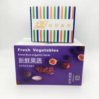 China 2.0mm Corrugated Plastic Storage Boxes Full Color Printing Supermarket Promotion Package Carton for Fruit for sale