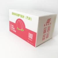 China 3.5mm Peach Sparkling Water Package Carton Moisture Resistance Anti Bacteria Custom Size for sale