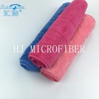 China Microfiber Coral Fleece Cleaning Towel Kitchen Wash Tools Red Color Super Absorbent for sale