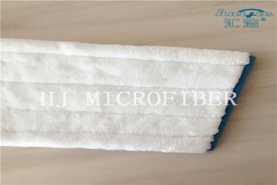 China White Color Microfiber Machine Knitted Fabric Mop Heads Mop Replacement Pads For Home Cleaning for sale