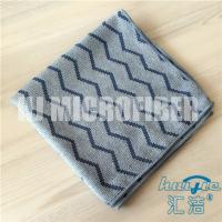 China Microfiber Cleaning Cloth 40*40cm square piped w-style jacquard household knitted cleaning towel for sale